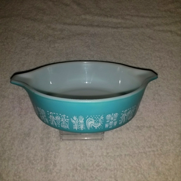 Pyrex | Kitchen | Pyrex Amish Print 47 1 Pint Baking Serving Dish ...